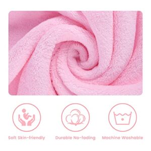 M&G House Newborn Photography Props Bathrobe Outfits Baby Photoshoot Props Robe Girl Baby Photo Prop Outfit Robe Bath Towel Costume Sets 0-6 Months(Pink)