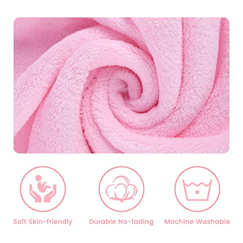 M&G House Newborn Photography Props Bathrobe Outfits Baby Photoshoot Props Robe Girl Baby Photo Prop Outfit Robe Bath Towel Costume Sets 0-6 Months(Pink)