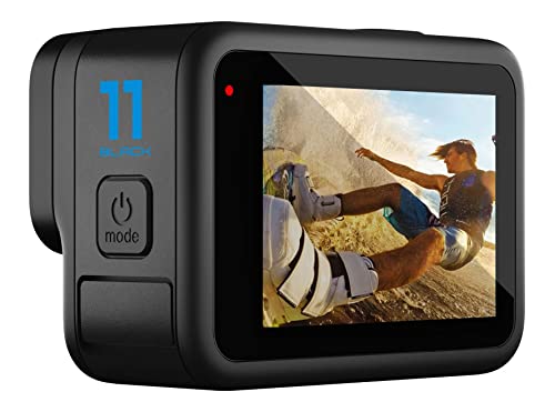 GoPro HERO11 (Hero 11) Black - Waterproof Action Camera with 5.3K Ultra HD Video, 27MP Photos, 1/1.9" Image Sensor, Live Streaming, Webcam, Stabilization + 64GB Card & 50 Piece Accessory Kit - Bundle