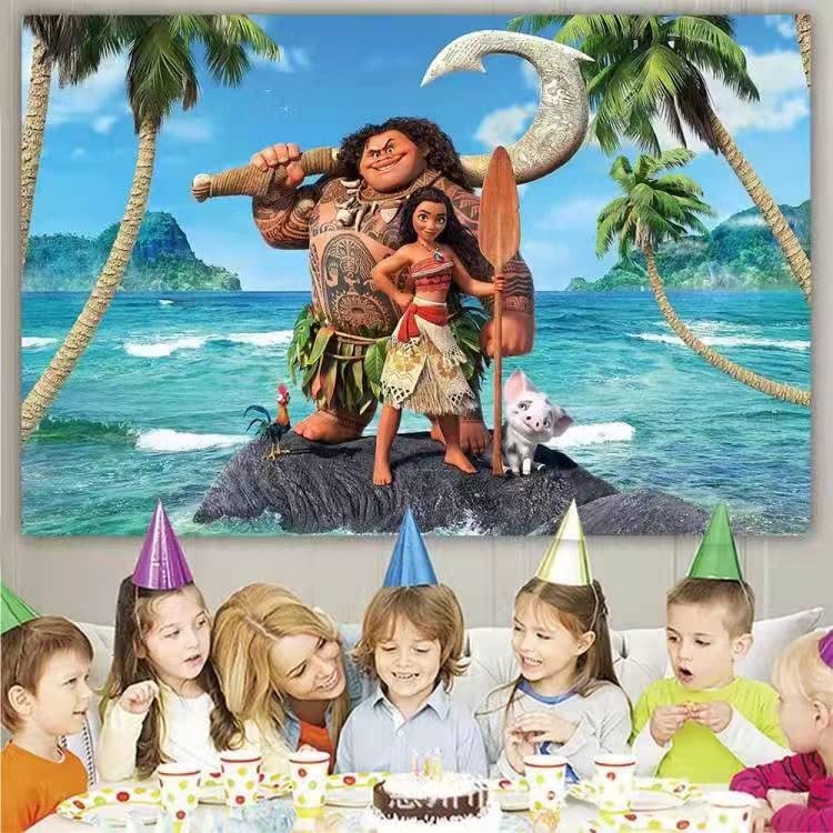 ana Theme Party Background Cartoon Party Background Children Birthday Party Photo Background Photography Banner Birthday Party Decoration 5X3FT