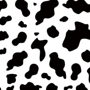 Art Studio 7x5FT Soft Fabric Cow Party Photography Backdrops Black and White Cows Farm Happy Birthday Photo Background Kids Baby Shower Banner Cake Table Decoration Studio Props