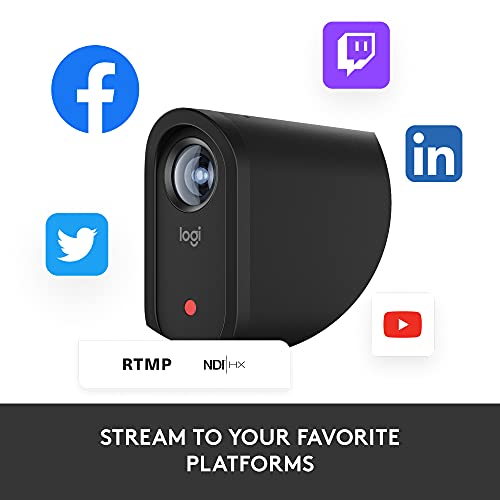 Logitech for Creators Mevo Start, Wireless Live Streaming Camera, 1080p HD Video Quality, Intelligent App Control, Stream via LTE or Wi-Fi - Black