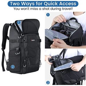 Endurax Extra Large Camera Backpack Camera Bag Compatible with Canon for DSLR Photographers