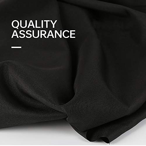 HMTfoto Background Solid Black Backdrop Muslin Portrait Background Screen for Photo Backdrop Video Photography Studio(6x9ft, Black)