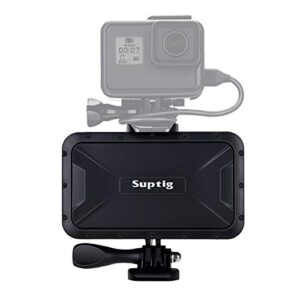 suptig portable charger, 7800mah waterproof power bank, compatible for gopro hero 11 hero 10 hero 9 hero 8 hero 7 hero 6 hero 5 hero 4 hero session hero + dji osmo akaso digital camera and smartphone