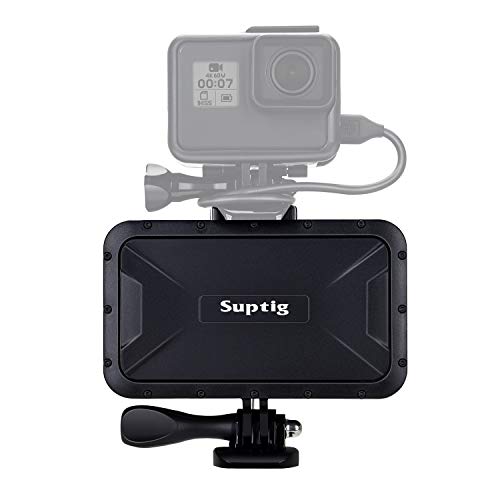 Suptig Portable Charger, 7800mAh Waterproof Power Bank, Compatible for Gopro Hero 11 Hero 10 Hero 9 Hero 8 Hero 7 Hero 6 Hero 5 Hero 4 Hero Session Hero + DJI osmo AKASO Digital Camera and Smartphone