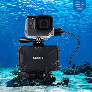 Suptig Portable Charger, 7800mAh Waterproof Power Bank, Compatible for Gopro Hero 11 Hero 10 Hero 9 Hero 8 Hero 7 Hero 6 Hero 5 Hero 4 Hero Session Hero + DJI osmo AKASO Digital Camera and Smartphone