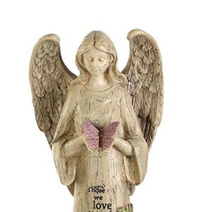 Ivy Home Standing Angel with Butterfly Garden Statuary