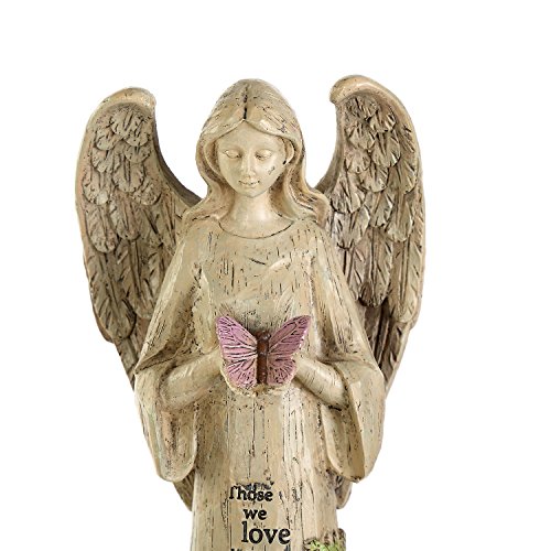 Ivy Home Standing Angel with Butterfly Garden Statuary