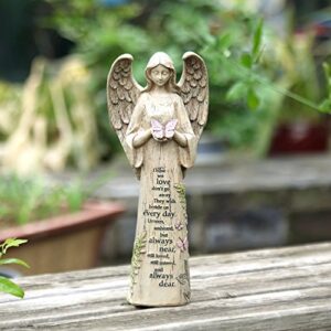 Ivy Home Standing Angel with Butterfly Garden Statuary