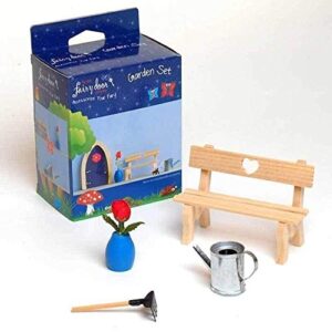 the irish fairy door company fd554153 garden accessory set