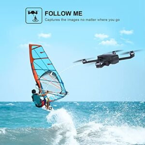 Holy Stone HS720 Foldable GPS Drone with 4K UHD Camera for Adults, Quadcopter with Brushless Motor, Auto Return Home, Follow Me, 52 Minutes Flight Time, Long Control Range, Includes Carrying Bag