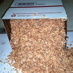 1 Full box of Red Oak wood shavings. 100% all natural wood curls