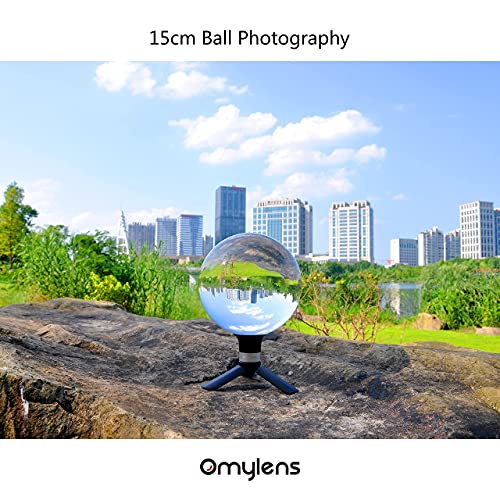 Lens Balls Stand for Photography, Supports 60mm to 150mm(6 inch) Crystal Ball, Lensball Holder, Suction Mount Cup+ Alumina Base (1/4"-20 General Internal Thread) + Mini Tripod