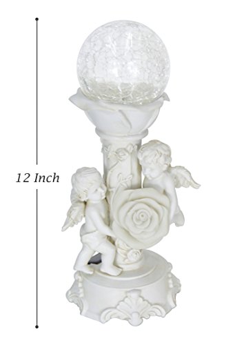 HOMESHINE Christmas Decoration Solar Garden Light Angel Statues Outdoor décor Lights