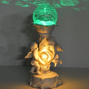 HOMESHINE Christmas Decoration Solar Garden Light Angel Statues Outdoor décor Lights