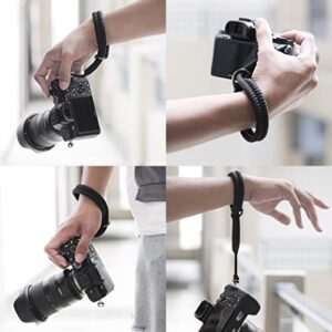 Qiang Ni Camera Wrist Strap: Black Paracord Camera Hand Strap for Dslr or Mirrorless Cameras - Camera Wrist for Photographers Quick Release