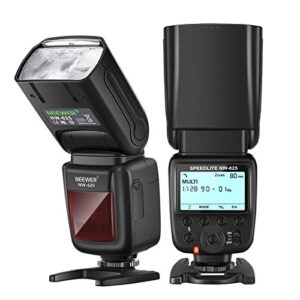 neewer nw625 gn54 speedlite flash for canon nikon panasonic olympus pentax fujifilm dslrs and mirrorless cameras and sony with mi hot shoe like a9 a7 a7ii a7iii a7r iii a7rii a7sii a6000 a6300 a6500