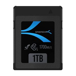 sabrent rocket cfx 1tb cfexpress type b memory card r1700mb/s w1500mb/s (cf-xtbt-1tb)