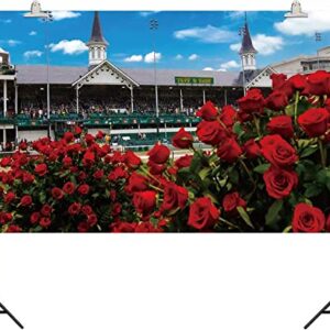 Kentucky Derby Photo Booth Backdrop Churchill Downs Horse Racing Rose Indoor Outdoor Party Photography Home Wall Background Decoration (7×5ft)