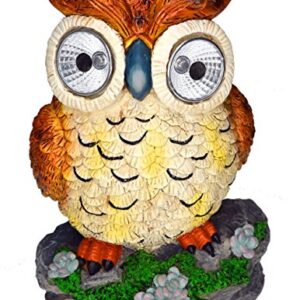 Solar Powered Owl Outdoor LED Garden Light