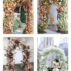 Wedding Arch Backdrop Stand,Gold Metal Door Arched Backdrop Frame Arches Backdrop Stand for Wedding Birthday Graduation Anniversary Celebration Opening Ceremony (6.6x3.3FT)