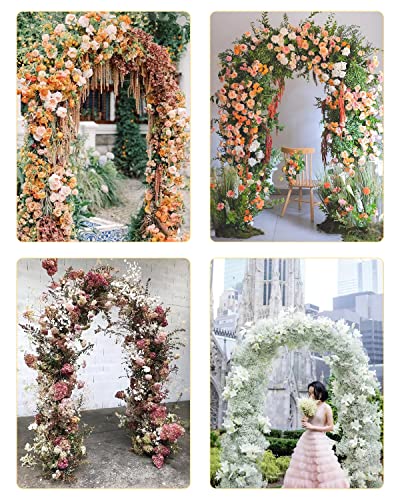 Wedding Arch Backdrop Stand,Gold Metal Door Arched Backdrop Frame Arches Backdrop Stand for Wedding Birthday Graduation Anniversary Celebration Opening Ceremony (6.6x3.3FT)