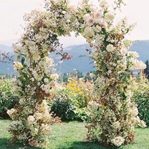 Wedding Arch Backdrop Stand,Gold Metal Door Arched Backdrop Frame Arches Backdrop Stand for Wedding Birthday Graduation Anniversary Celebration Opening Ceremony (6.6x3.3FT)