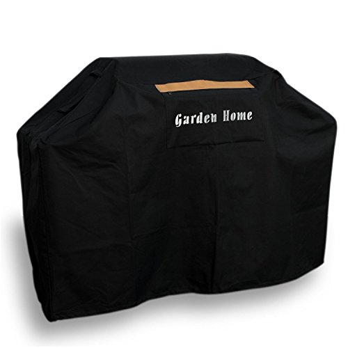 Garden Home Heavy Duty 64'' Grill Cover (Black with Brush, 64'')