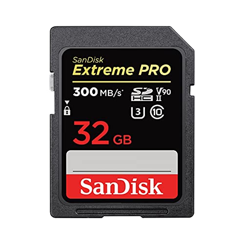 SanDisk 32GB Extreme PRO SDHC UHS-II Memory Card - C10, U3, V90, 8K, 4K, Full HD Video, SD Card - SDSDXDK-032G-GN4IN