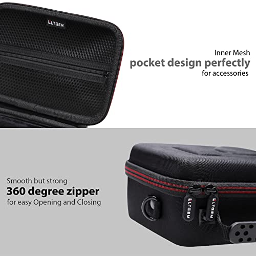 Hard Case for Sony Alpha ZV-E10 / ZV-1F Vlog Camera by LTGEM. Fits Vlogger Accessory Kit Tripod and Microphone - Travel Protective Carrying Storage Bag (Black)