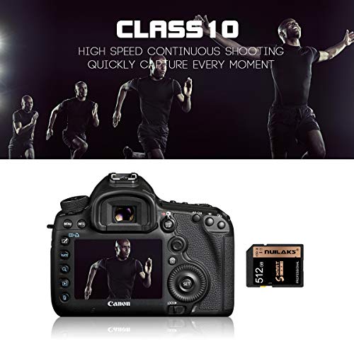 512GB SD Card Memory Card High Speed Security Digital Flash Memory Card Class 10 for Camera,Photographers,Vloggers