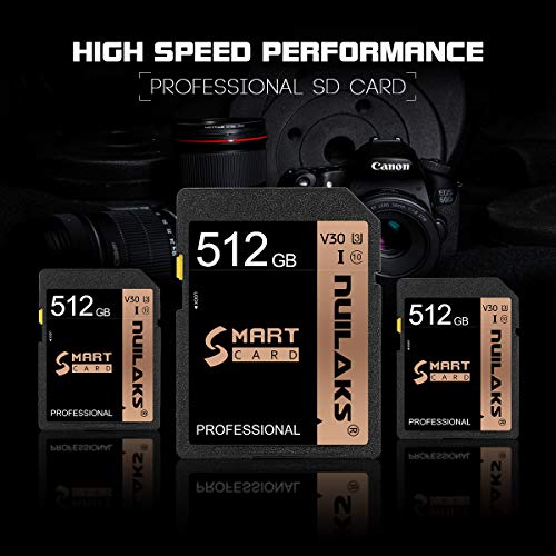 512GB SD Card Memory Card High Speed Security Digital Flash Memory Card Class 10 for Camera,Photographers,Vloggers