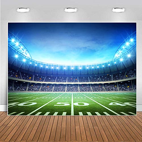 Super Bowl Sport Theme Party Decorations Football Backdrop Background for Tailgate Sports Birthday Party Cake Table Photo Booth Decoration (7x5ft)