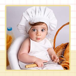 KHC-KHF Newborn Baby Photography Prop Baby Chef Outfits Chef Hat Apron Set Infant Baby Chef Costume Newborn Photography Outfits Girl Toddler Chef Hat And Apron