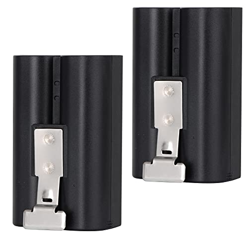 2Sets Battery and USB Charging Station Replacement Compatible with Ring-Doorbell Camera 1 and 2, Spotlight Camera and Stick Up Camera, 2-Pack Batteries/3.65V/6040mAh