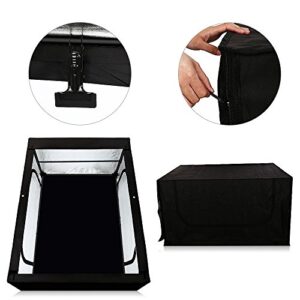 Professional Photo Light Box Photography Studio Dimmable LED Large Shooting Tent Cube 47x39x78inch Video Continuous Lighting Lightbox Soft Box with 3 Colors PVC Backdrops and Carrying Bag