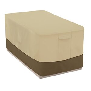 classic accessories veranda water-resistant 48 inch patio deck box cover, patio furniture covers