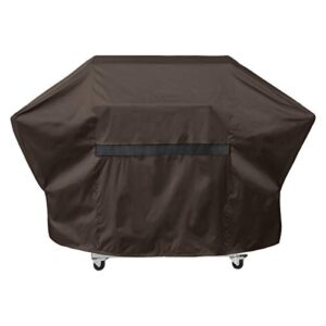 True Guard 100538850 Water Stain/UV Patio Furniture, 600D Rip-Stop Heavy Duty Waterproof Grill, Fade Resistant Outdoor BBQ Cover, 52", Brown