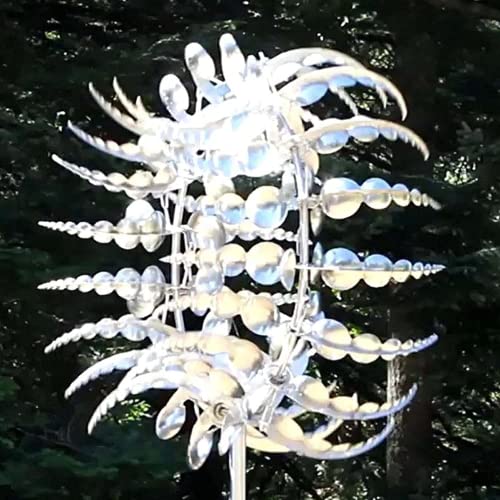 Magical Metal Windmills, Unique 3D Wind Spinners, Windmills Wind Spinner for Yard and Garden, Wind Catchers Metal Outdoor Patio Decoration…