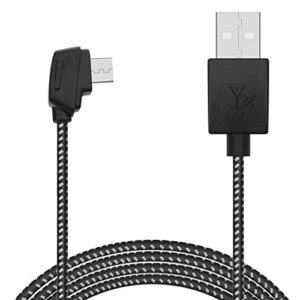 hanatora nylon braided remote controller usb charging cable cord for dji mavic 2 pro/zoom,mavic mini,mini se,mavic pro,mavic air,spark drone,control accessories