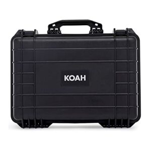 koah weatherproof hard case with customizable foam (18 x 14 x 7 inch)