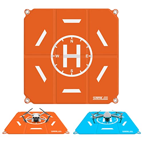 STARTRC Drone Landing Pad Pro, Universal Waterproof Portable Fast-Foldable Helipad for DJI Mini 2 SE/Air 2S/Mini 2/Mini 3 Pro/Mavic 3/Mavic 2/Holy Stone/FPV Drone/DJI Avata/RC Quadcopters (20-inch)