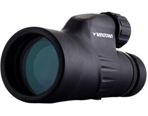 wingspan optics explorer high powered 12x50 monocular. bright and clear. single hand focus. waterproof. fog proof. for bird watching, or watching wildlife. daytime use. formerly polaris optics