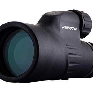 Wingspan Optics Explorer High Powered 12X50 Monocular. Bright and Clear. Single Hand Focus. Waterproof. Fog Proof. For Bird Watching, or Watching Wildlife. Daytime Use. Formerly Polaris Optics