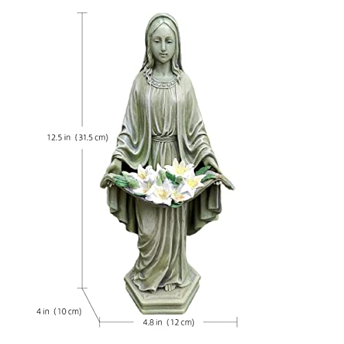 CHRUI Virgin Mary Outdoor Garden Decor Statues, Outdoor Patio Angel Art Garden Cemetery Decorations Statue for Patio, Lawn, Yard Decoration, Housewarming Garden Unique Gift