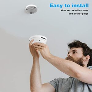 FUVISION Hidden Camera Smoke Detector, Spy Camera HD 1080p Wireless Security Camera with Night Vision and Motion Detection Remote App Control for Home Security, Home Elderly Pet, 180 Days Standby