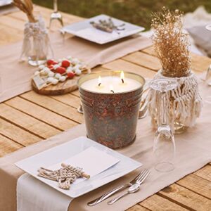 2 Packs 17 oz Citronella Candles Outdoor, Large 3-Wick Bucket Candle for Yard Patio Garden Deck