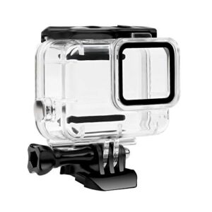 fitstill waterproof housing case for gopro hero 7 white & silver, protective 45m underwater dive case shell with bracket accessories for go pro hero7 action camera