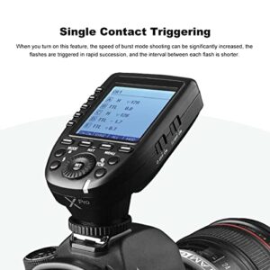 Godox XPro-N i-TTL 2.4G High-Speed Sync Wireless Flash Trigger Transmitter Compatible for Nikon Cameras, 1/8000s,11 Customizable Functions,16 Groups and 32 Channels